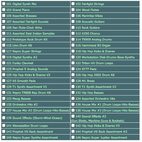 EMU Emax Series Samplers Sounds